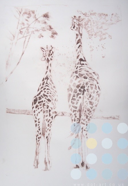 rothschild giraffes by susan lee brown • dot-art