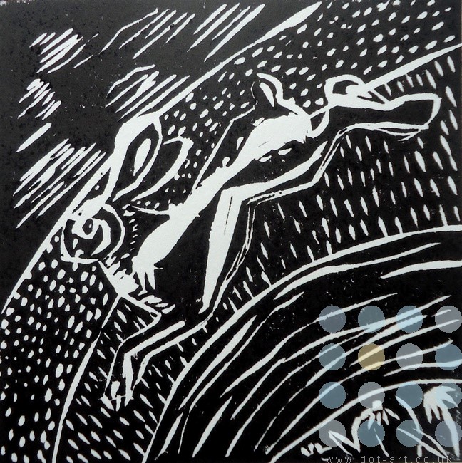 leaping hare by susan lee brown • dot-art