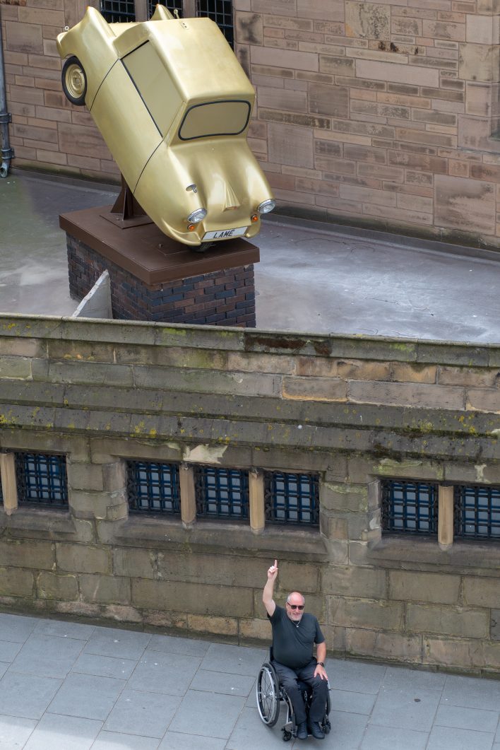 gold lame by tony heaton for the liveprool plinth • dot-art