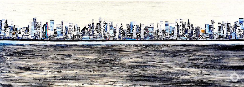 The Shimmering Skyline • dot-art