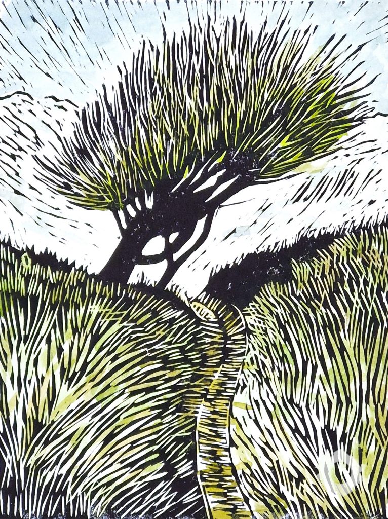 Windblown Tree • dot-art